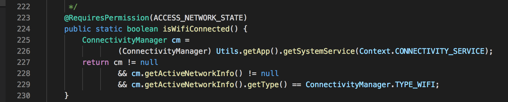 NetworkUtils报null异常 · Issue #671 · Blankj/AndroidUtilCode · GitHub