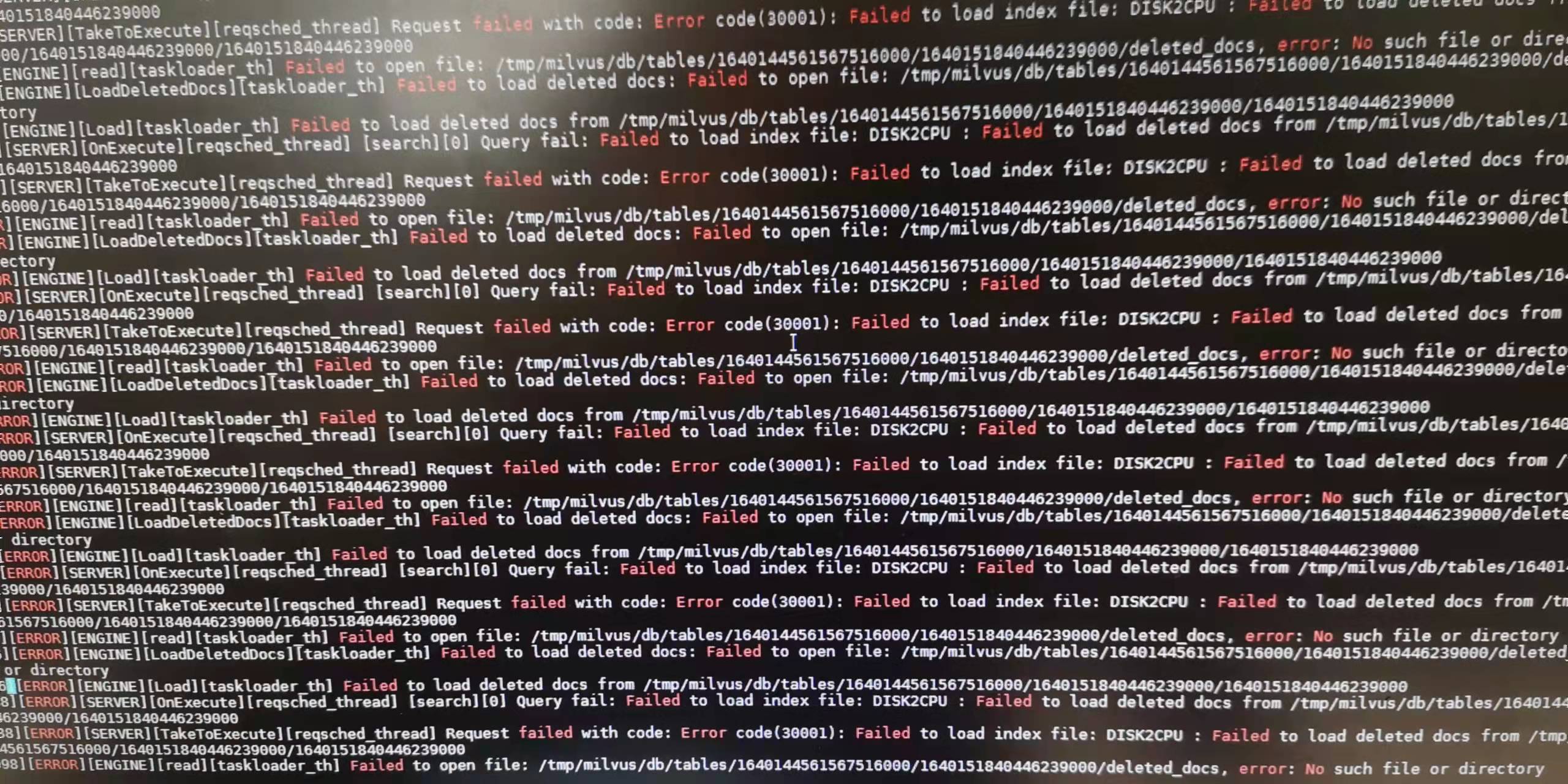 [Bug]: When high frequency insert data and retrieval, the following errors are easy to occur，the ...