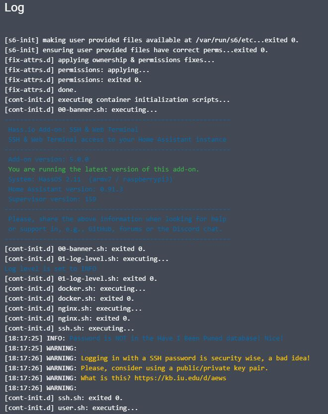 Connection closed · Issue #69 · hassio-addons/addon-ssh · GitHub
