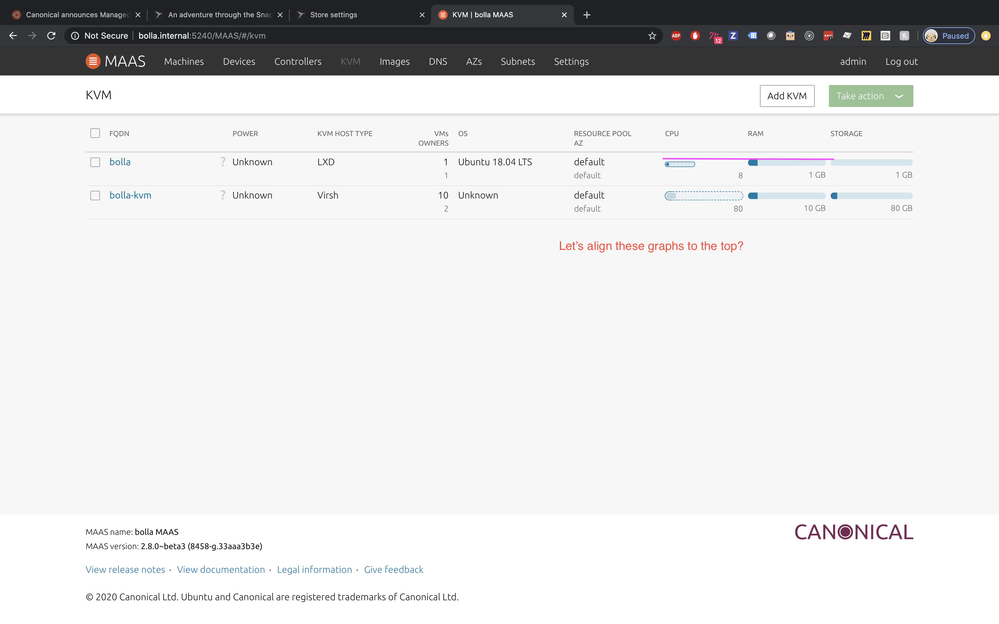 Fix KVM list QA issues · Issue #1109 · canonical/maas-ui · GitHub