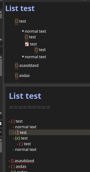 List checkboxes do not replace bullet sign · Issue #1761 · pbek ...