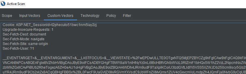 Syntax highlighting for Custom Vectors in Active Scan · Issue #7210 · zaproxy/zaproxy · GitHub