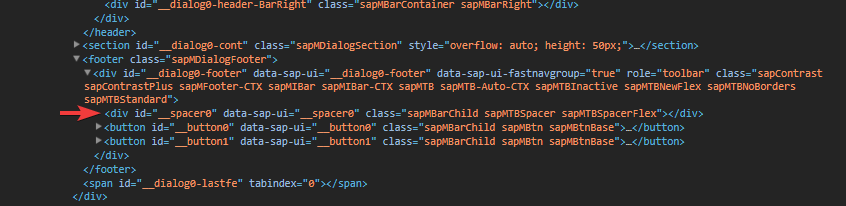 sap.m.Dialog: Move ToolbarSpacer · Issue #2012 · SAP/openui5 · GitHub
