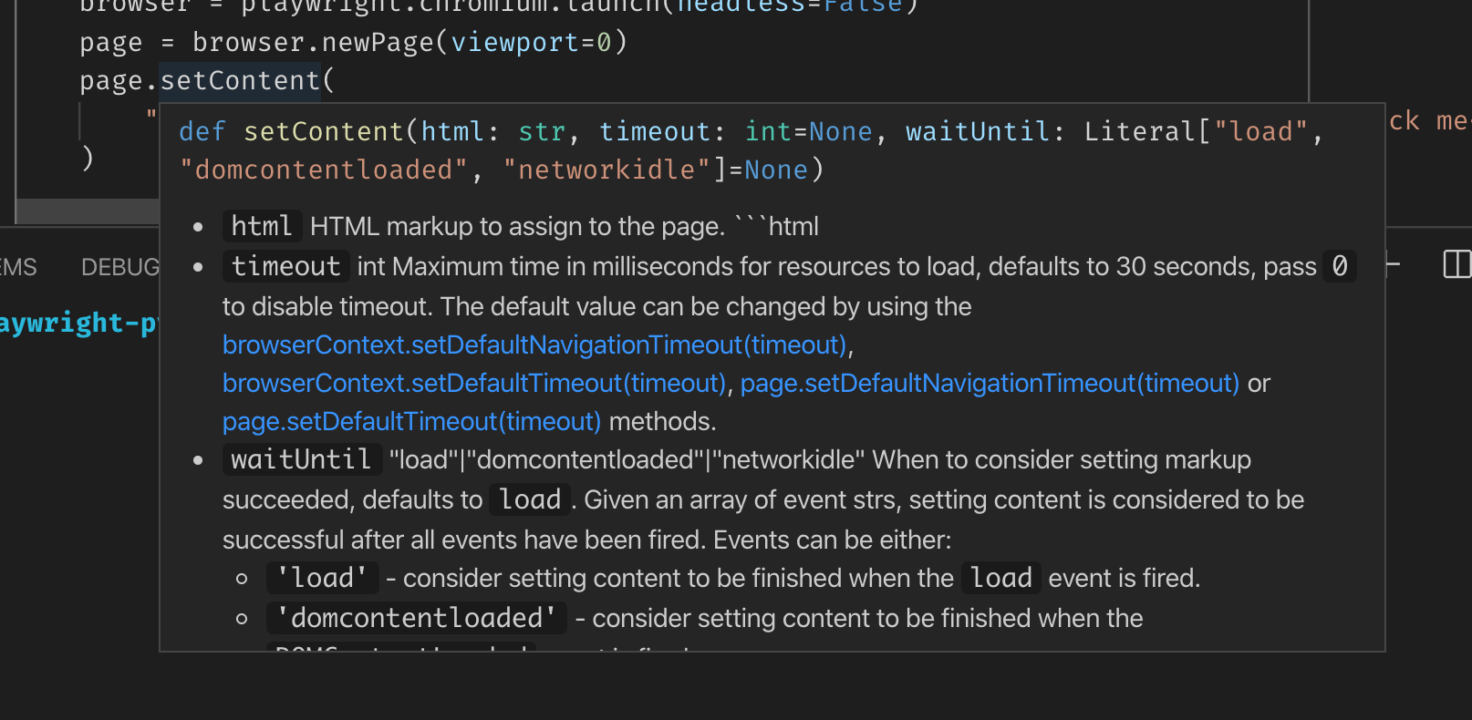 Jedi: Parameters markdown documentation renders in plain text · Issue ...