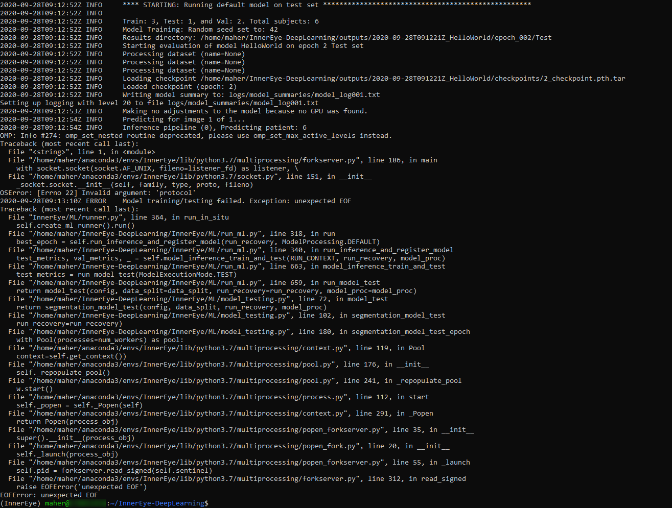 HelloWorld fails on WSL1/Ubuntu distribution · Issue #248 · microsoft/InnerEye-DeepLearning · GitHub