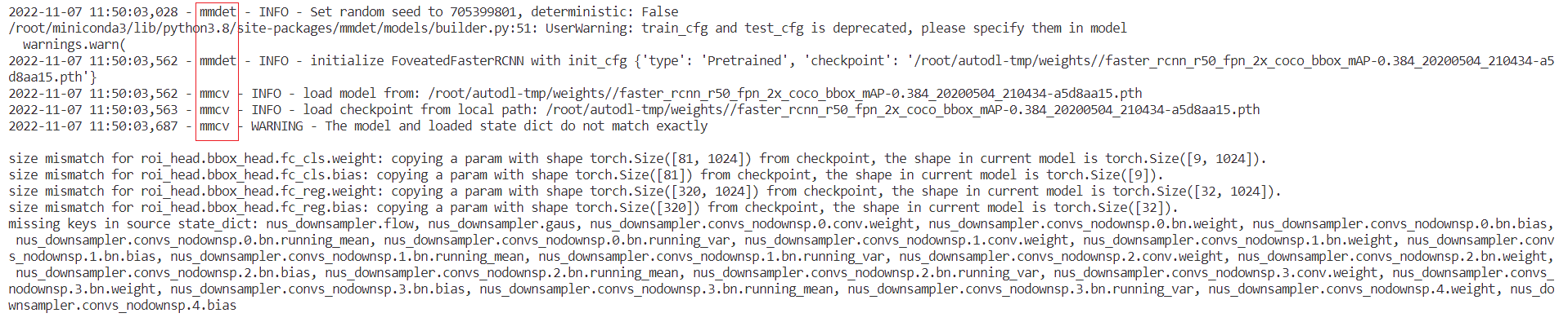 Detect the current initialized_logger for PretrainedInit · Issue #2392 · open-mmlab/mmcv · GitHub