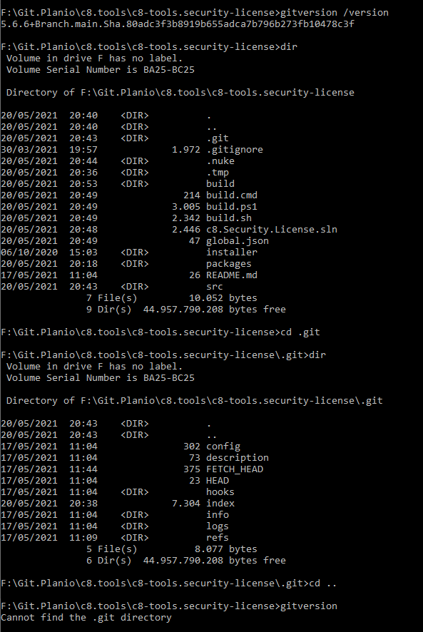 [Bug] - Cannot find the .git folder · Issue #2701 · GitTools/GitVersion · GitHub