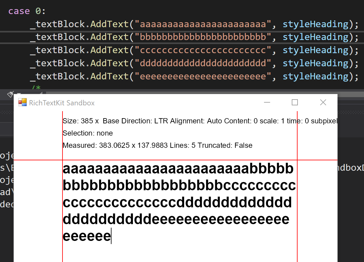 Different line break behavior based on how texts are added · Issue #61 ...