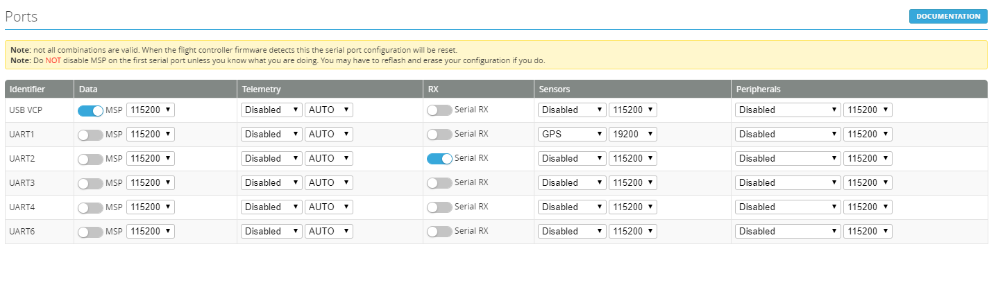 Configuring Matek Optic Flow. Won't set MSP. · Issue #6593 · iNavFlight/inav · GitHub