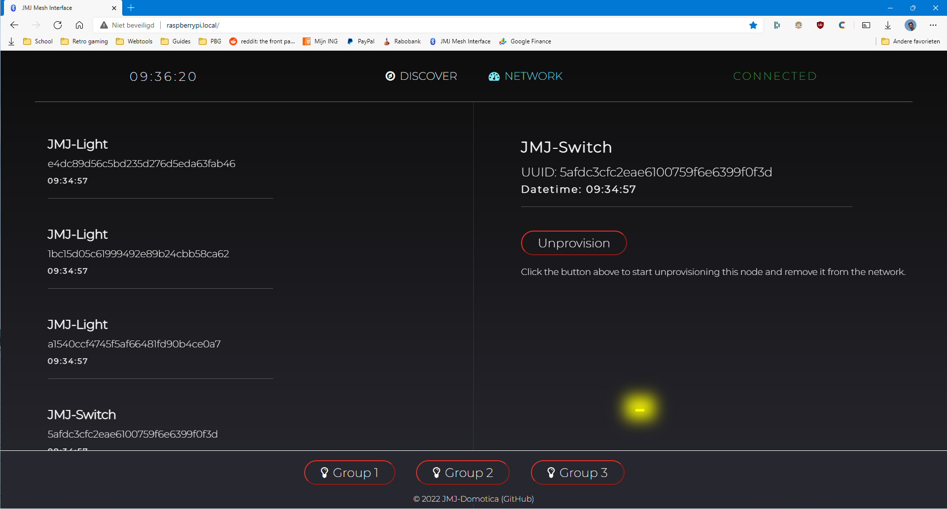 Bug in interface when showing network for a switch · Issue #2 · Project-Domotica/mesh-interface ...