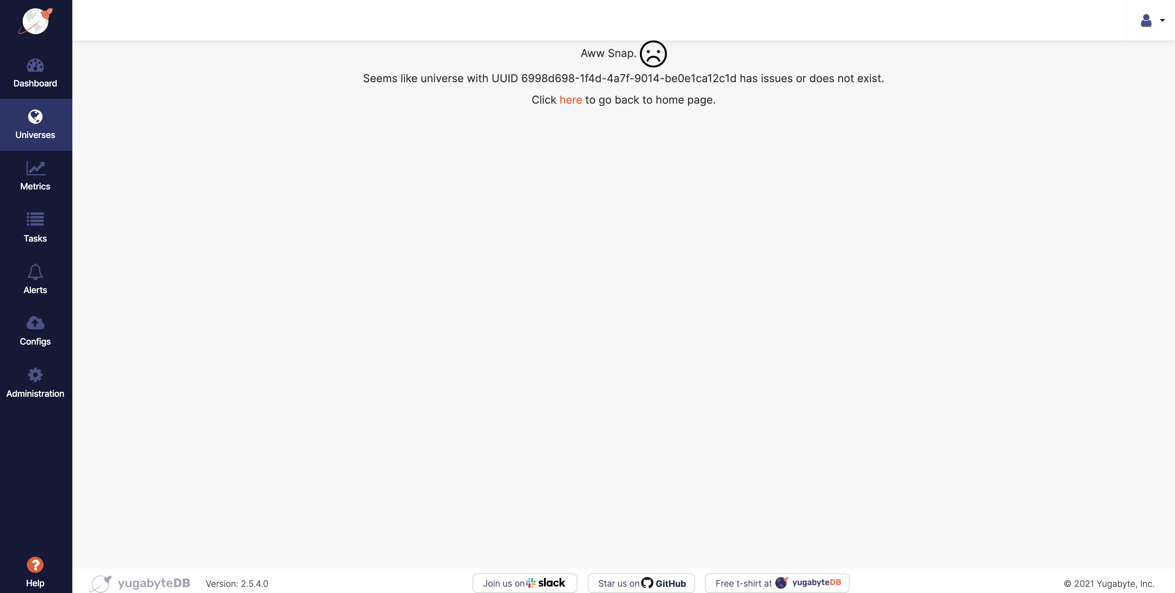 [Platform] An error after forced-deletion of a universe · Issue #7561 · yugabyte/yugabyte-db ...