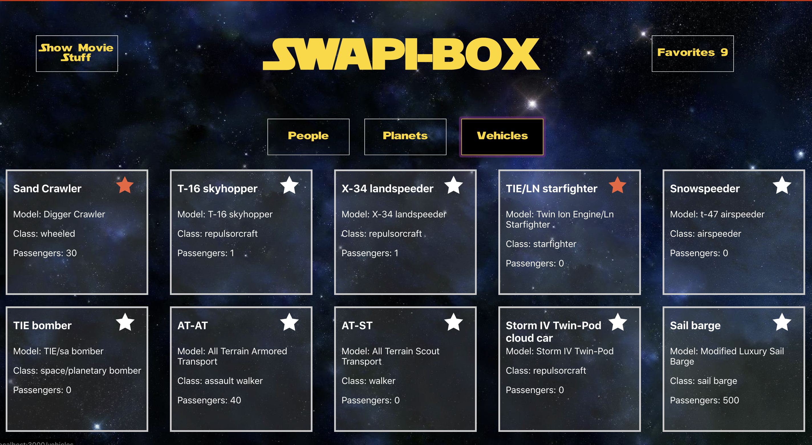 GitHub - Triplemanus/SWAPI-BOX