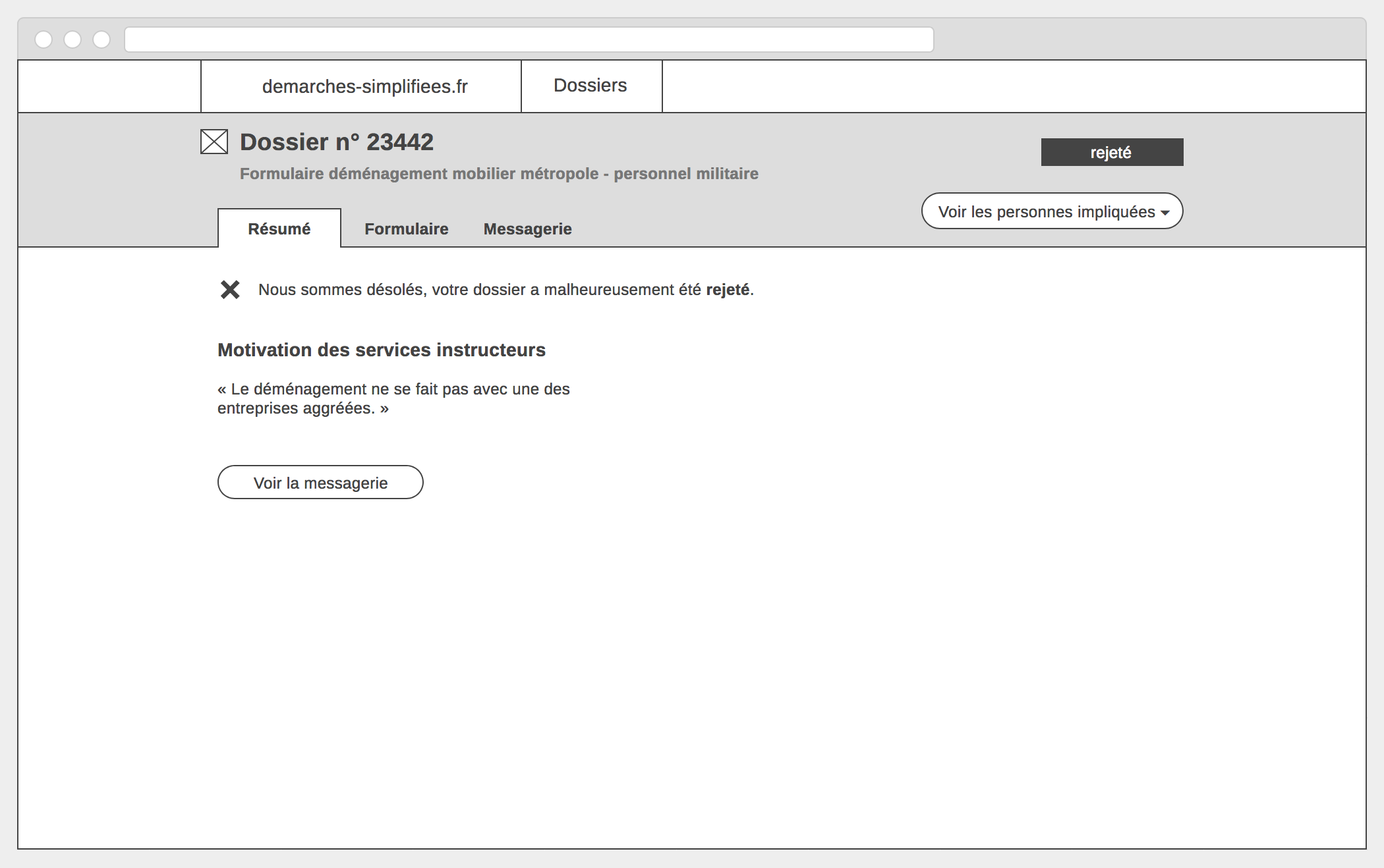 ETQ Usager je veux consulter un dossier dans la nouvelle interface · Issue #1818 · demarches ...