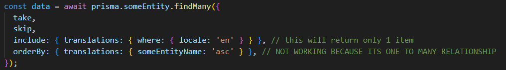 Not able to orderBy on one to many fields · Issue #21174 · prisma/prisma · GitHub