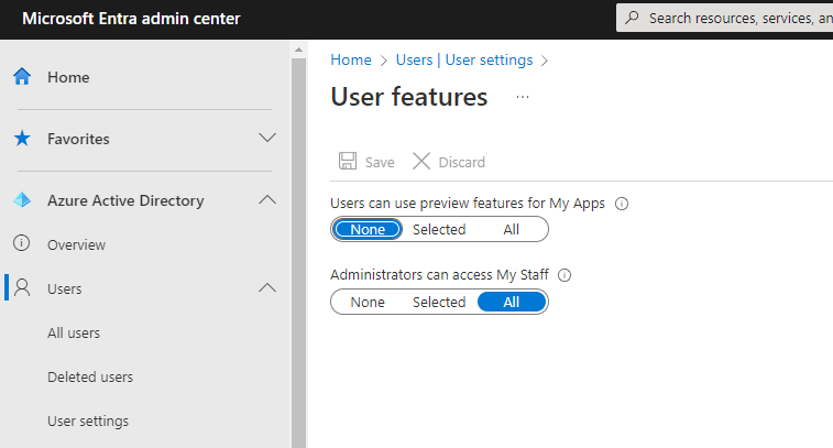 Steps wrong. No such Setting. · Issue #105450 · MicrosoftDocs/azure-docs · GitHub