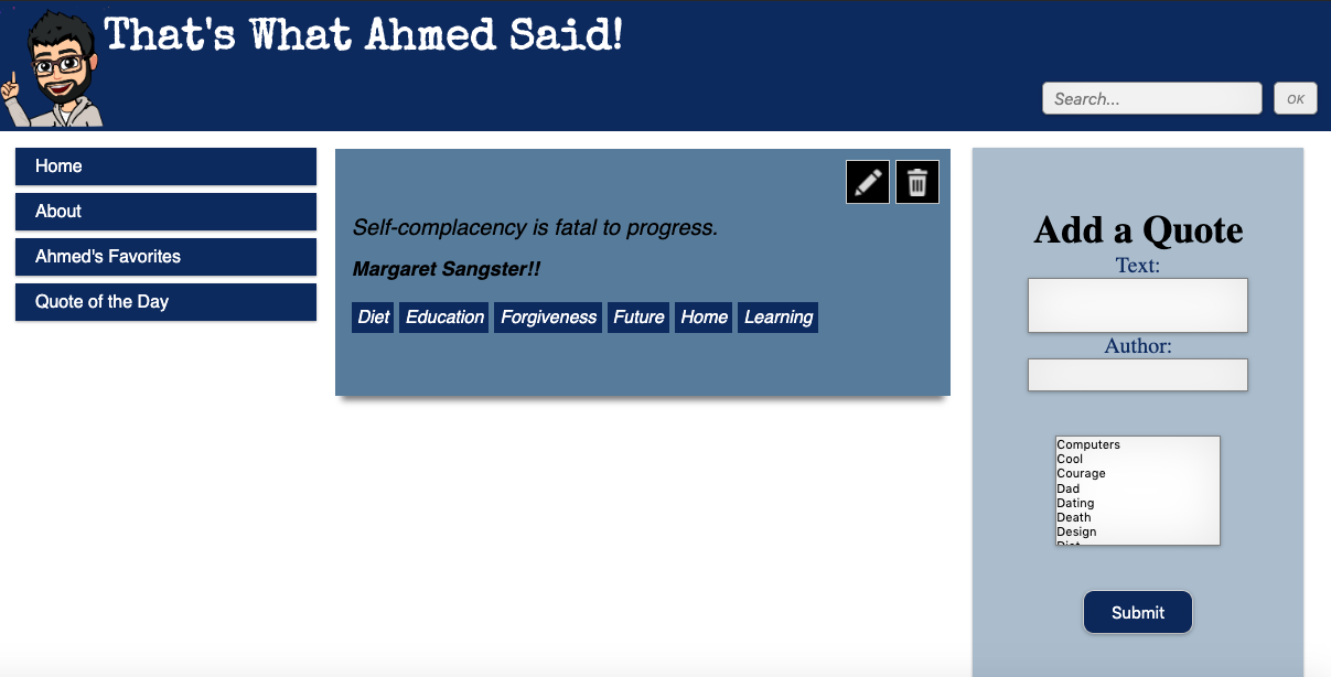 GitHub - ParkerBacall/QuoteApp: Interactive Bulletin Board for sharing ...
