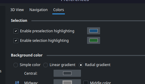 [Problem] Preselection and Selection Colors are not separated between 3d View and sketch editing ...