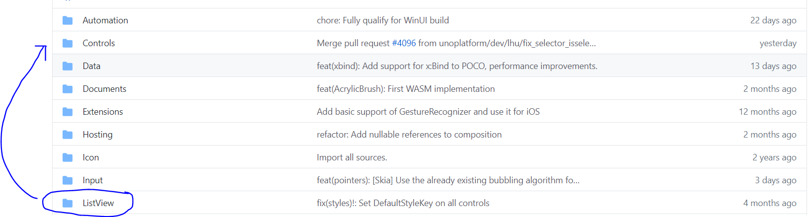 Fix ListViewItem.cs Directory · Issue #4139 · unoplatform/uno · GitHub