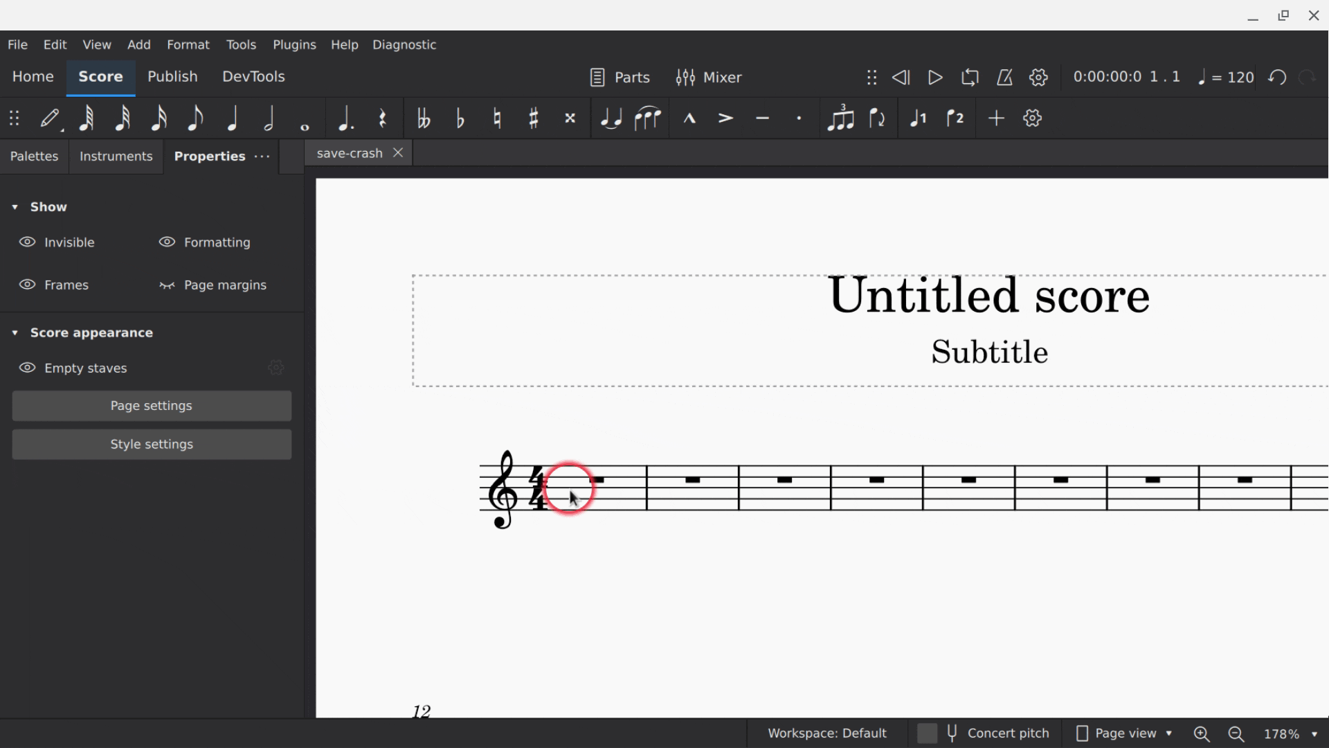 [MU4 Issue] Crash after adding a note, saving, then changing its pitch (with Screen Reader ...