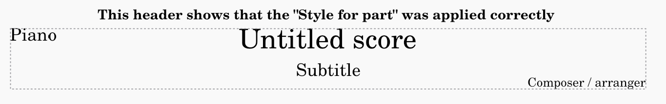 [MU4 Issue] "Style for part" setting in "Edit / Preferences / Score" is ignored · Issue #14498 ...