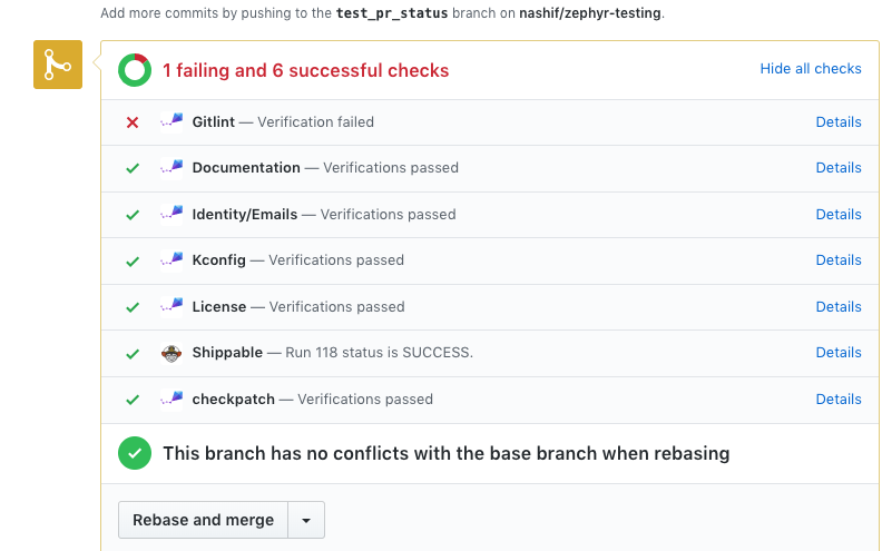 RFC: Improve CI and add more status items · Issue #11501 · zephyrproject-rtos/zephyr · GitHub