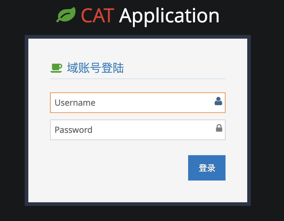 cat默认登陆用户名密码（cat-alpha-2.0.0版本） · Issue #1641 · dianping/cat · GitHub