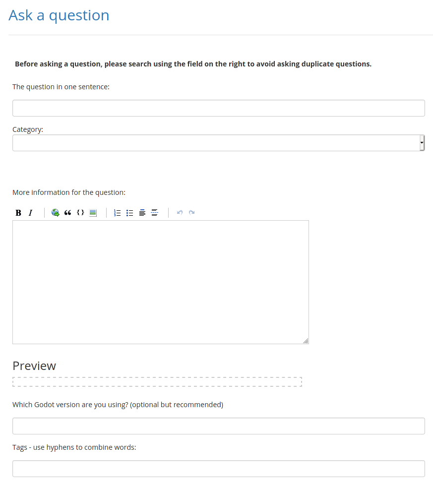 QA: 3.0 vs 2.x · Issue #6 · godotengine/godot-question2answer · GitHub