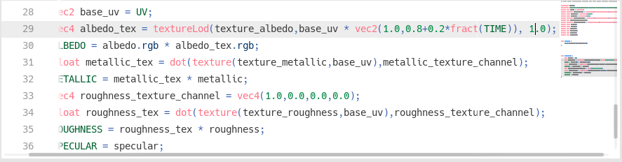 Add an horizontal overflow indicator to TextEdit when soft wrapping is ...