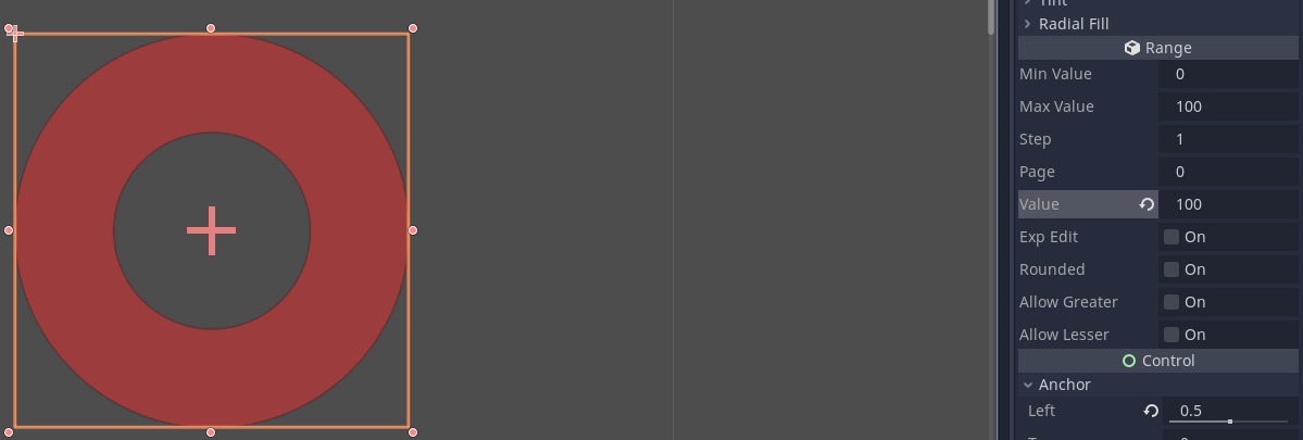 texture progress progress texture becomes empty when the value is 100 ...