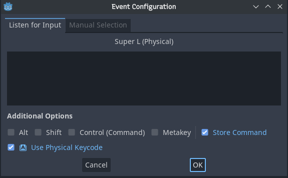 Input map is changed when project is opened on macOS · Issue #35355 · godotengine/godot · GitHub
