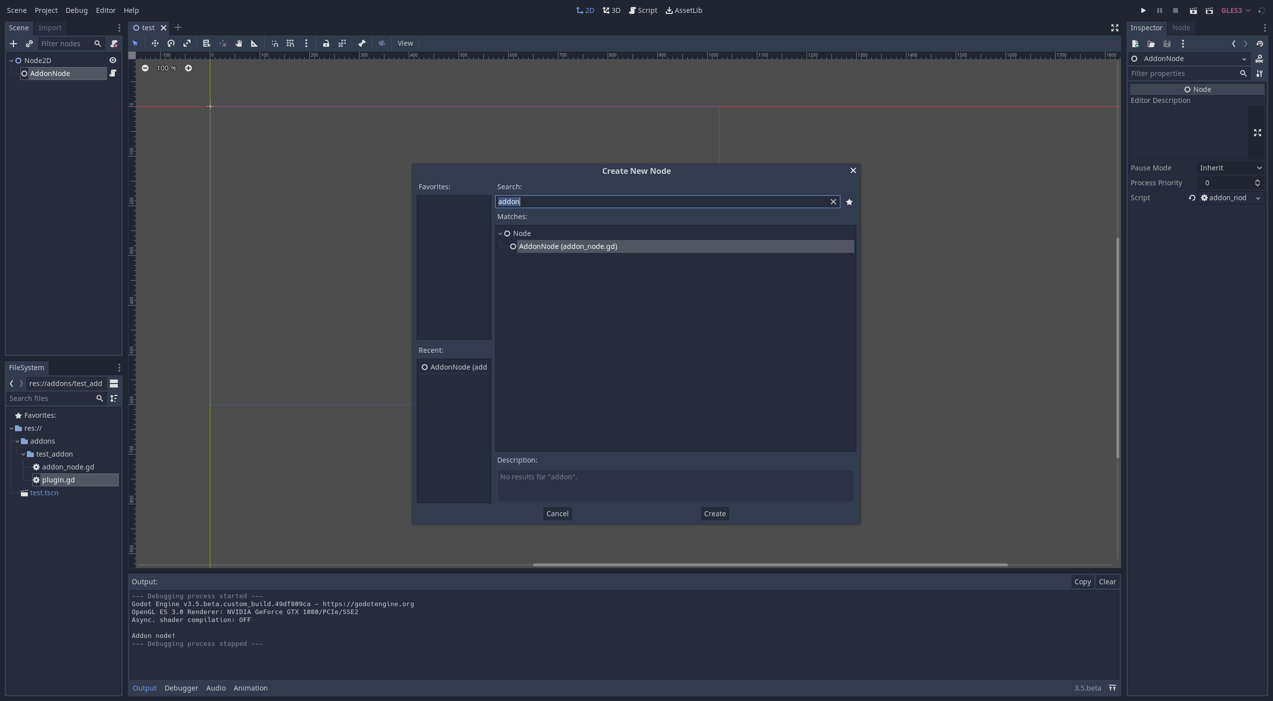 `classname` Nodes Within Enabled Plugins Are No Longer Displayed In The Editors Create New