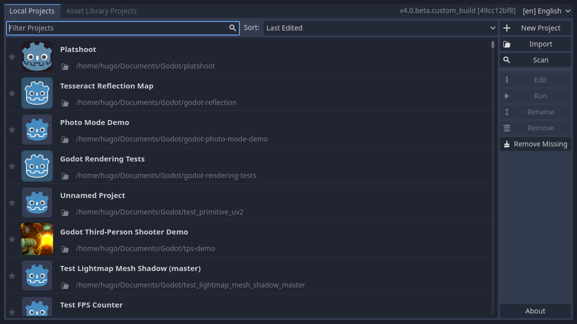 Black font in project manager · Issue #69139 · godotengine/godot · GitHub