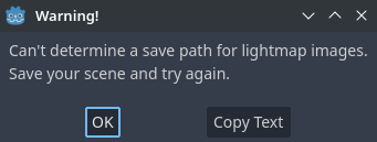 Crashes when baking Lightmap on unsaved Scene with only LightmapGi Node · Issue #74625 ...