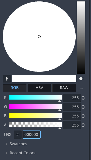 Color Pick Hex Code Field Too Small · Issue 75897 · Godotenginegodot · Github 
