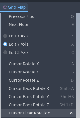 Gridmap scene in the editor doesn't allow changing cell orientation · Issue #78952 · godotengine ...