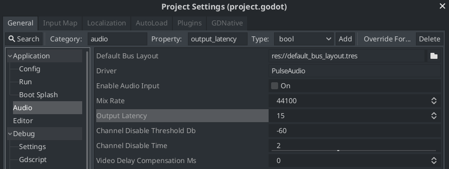 No audio output latency option in project settings when using WASAPI · Issue #30562 ...