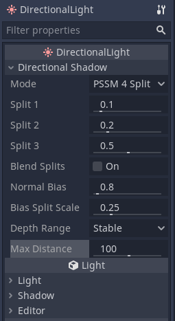 DirectionalLight missing directional_shadow_max_distance in editor · Issue #40060 · godotengine ...