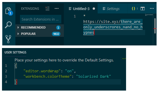 Incorrect handling of hyperlinks around word wrapping · Issue #67048 · microsoft/vscode · GitHub