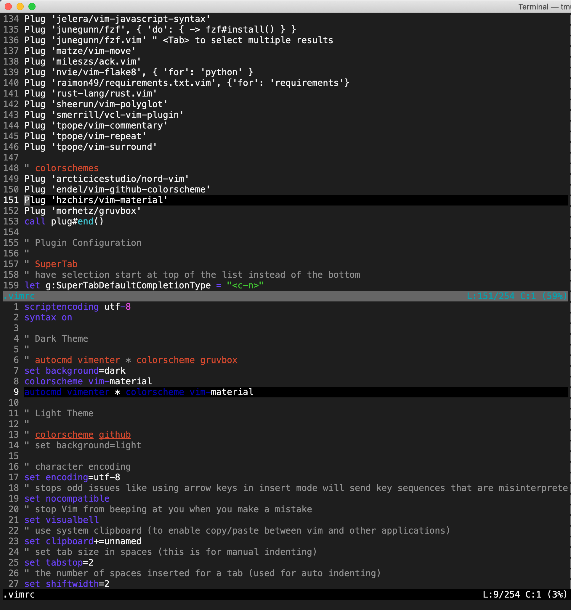 Theme doesn't work in standard terminal or iTerm2 · Issue #237 · nordtheme/vim · GitHub
