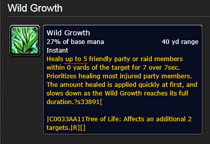 [Spell/Druid] Wild Growth Only Targeting 1 Party Member · Issue #2248 ...