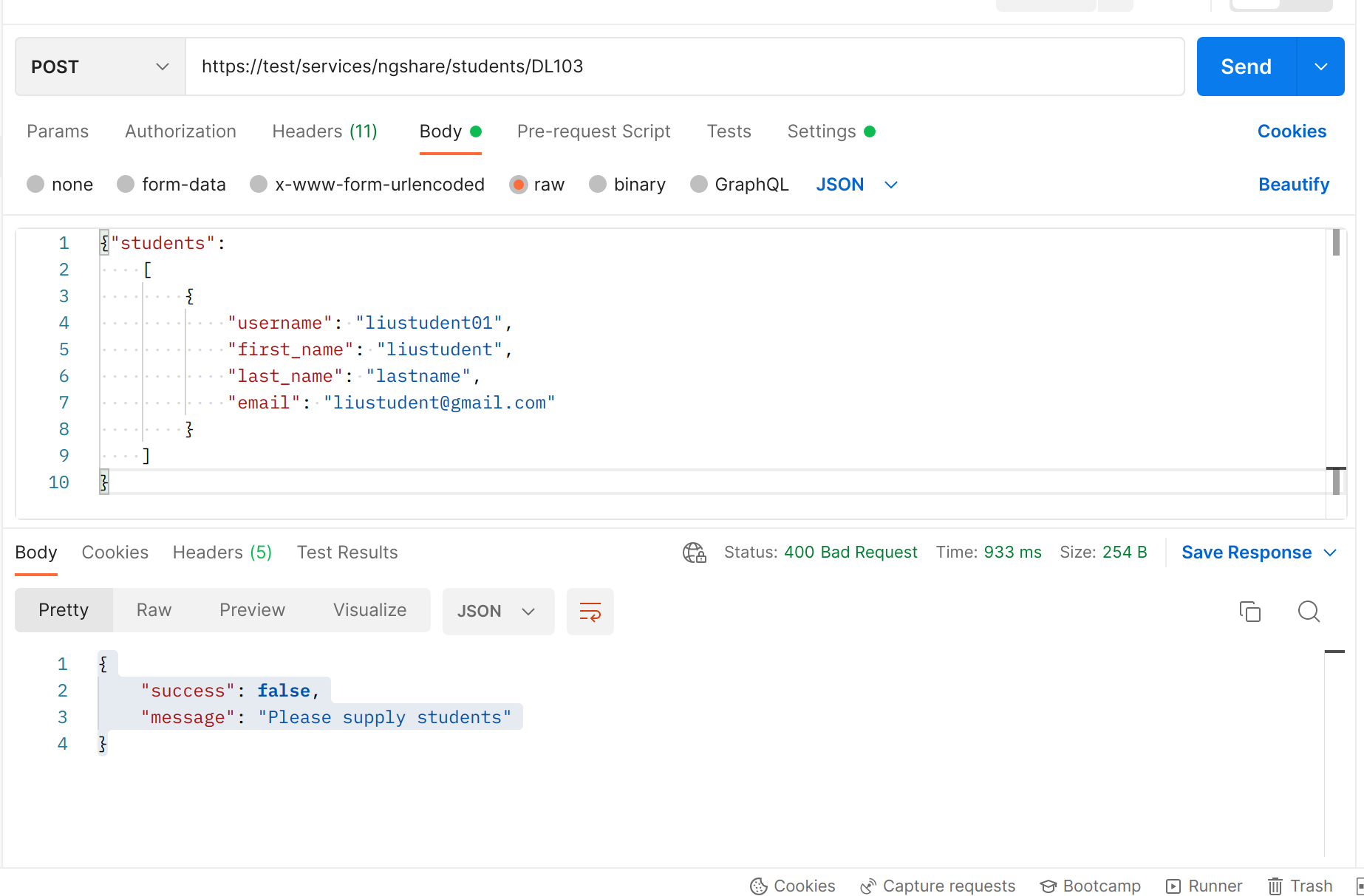 Help:Adding Multiple Students to the Couse Api not accepting the body. · Issue #148 · LibreTexts ...