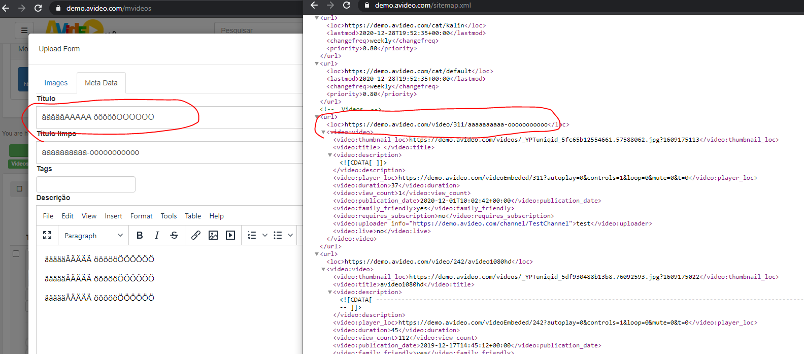 UTF8 on sitemap · Issue #4220 · WWBN/AVideo · GitHub