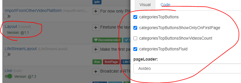 Configuration: Chat2 seems not to be available when enabled, also, what are these arrows ...