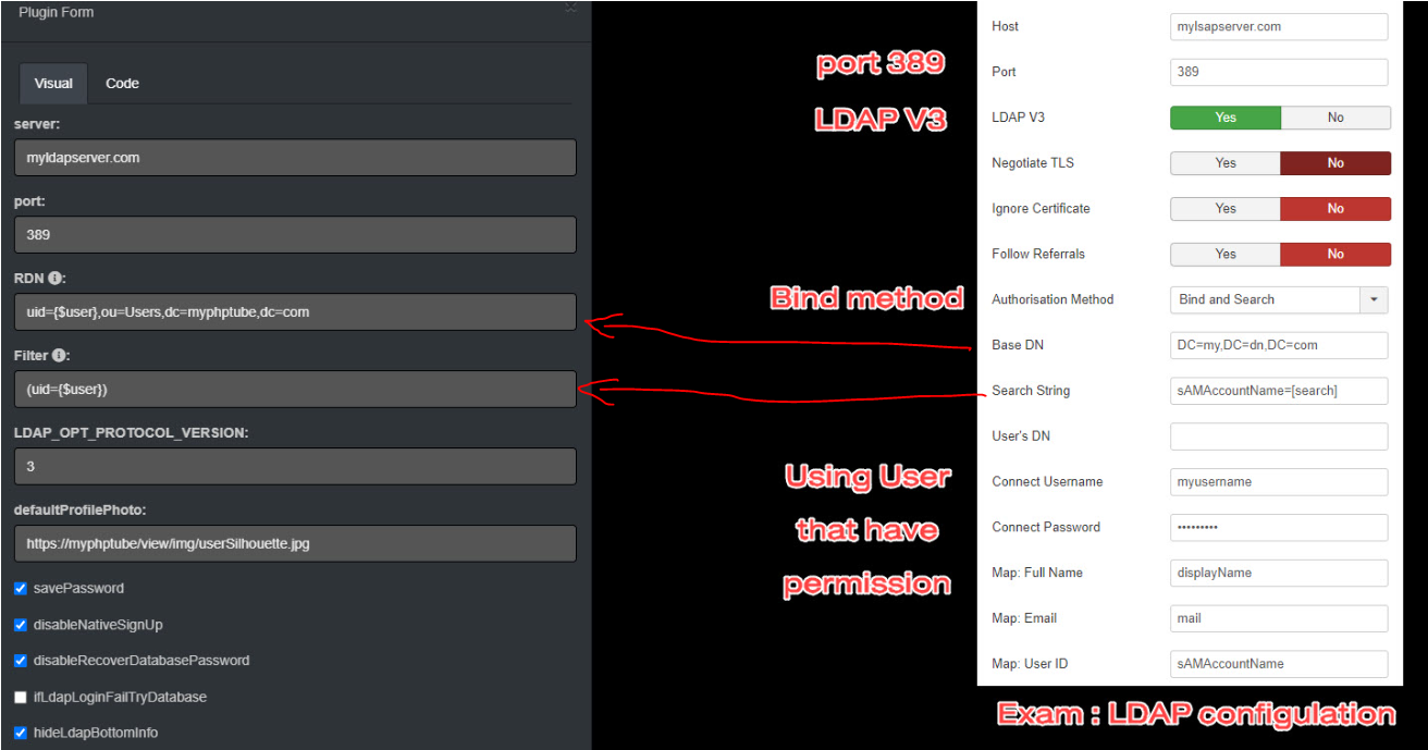 Cannot find User Authentication such as Bind and Search on LDAP ...