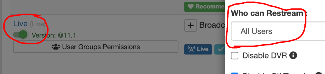 Restream only for Admins? · Issue #7267 · WWBN/AVideo · GitHub