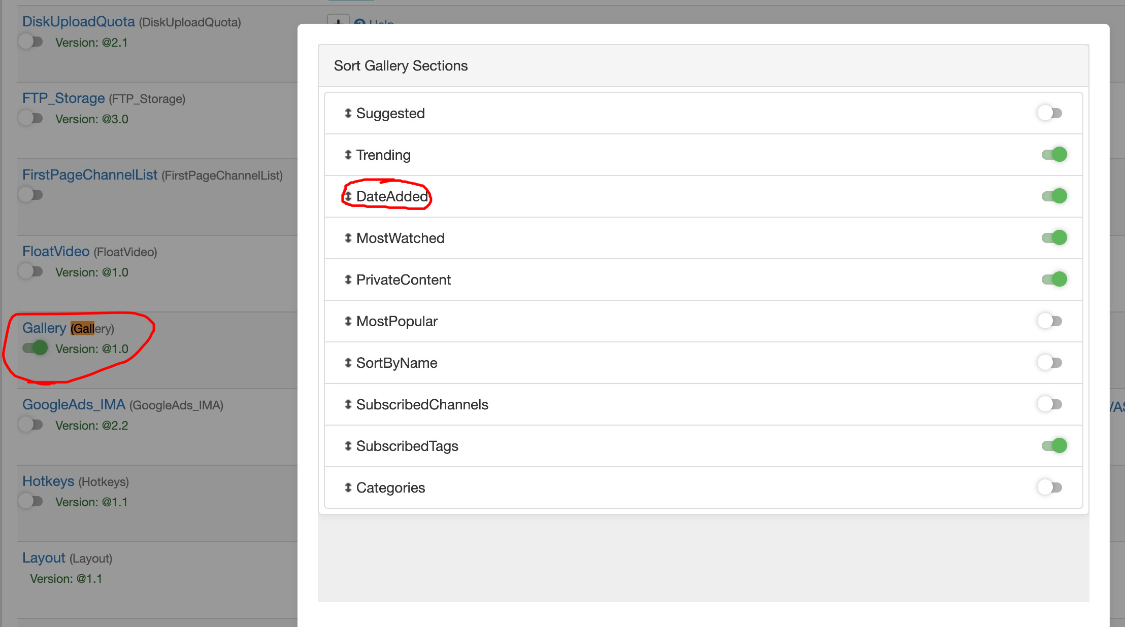 In standard theme the way videos appear in each category · Issue #7737 ...