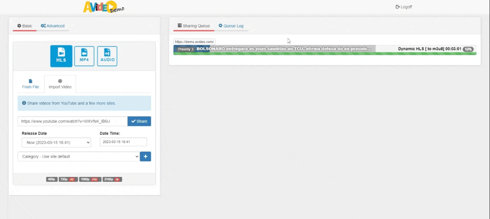 Files are invisible in " Sharing Queue · Issue #7795 · WWBN/AVideo · GitHub
