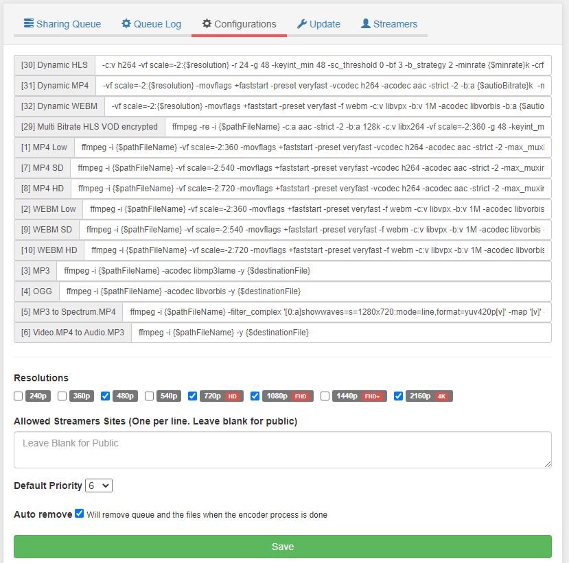 What config settings are you using on the public encoder · Issue #8063 · WWBN/AVideo · GitHub