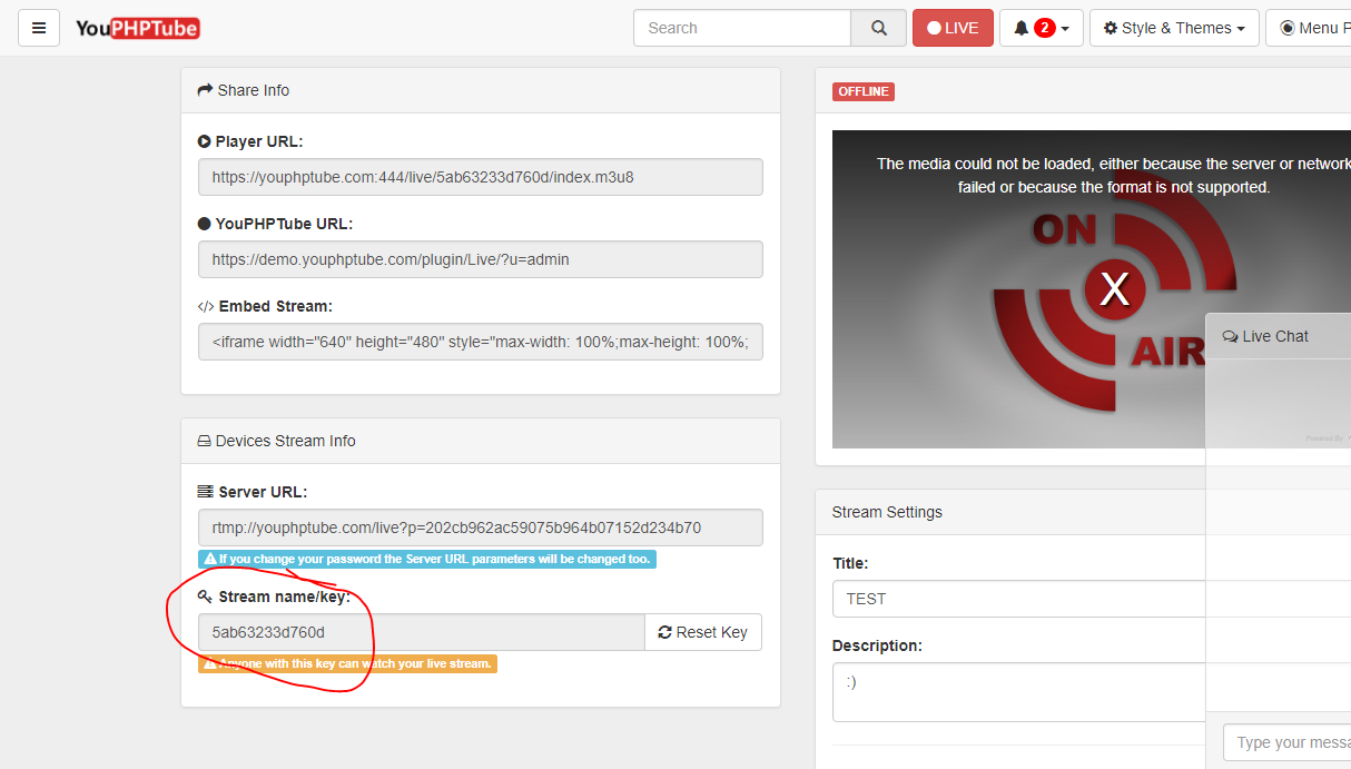 Recording Live Stream · Issue #558 · WWBN/AVideo · GitHub