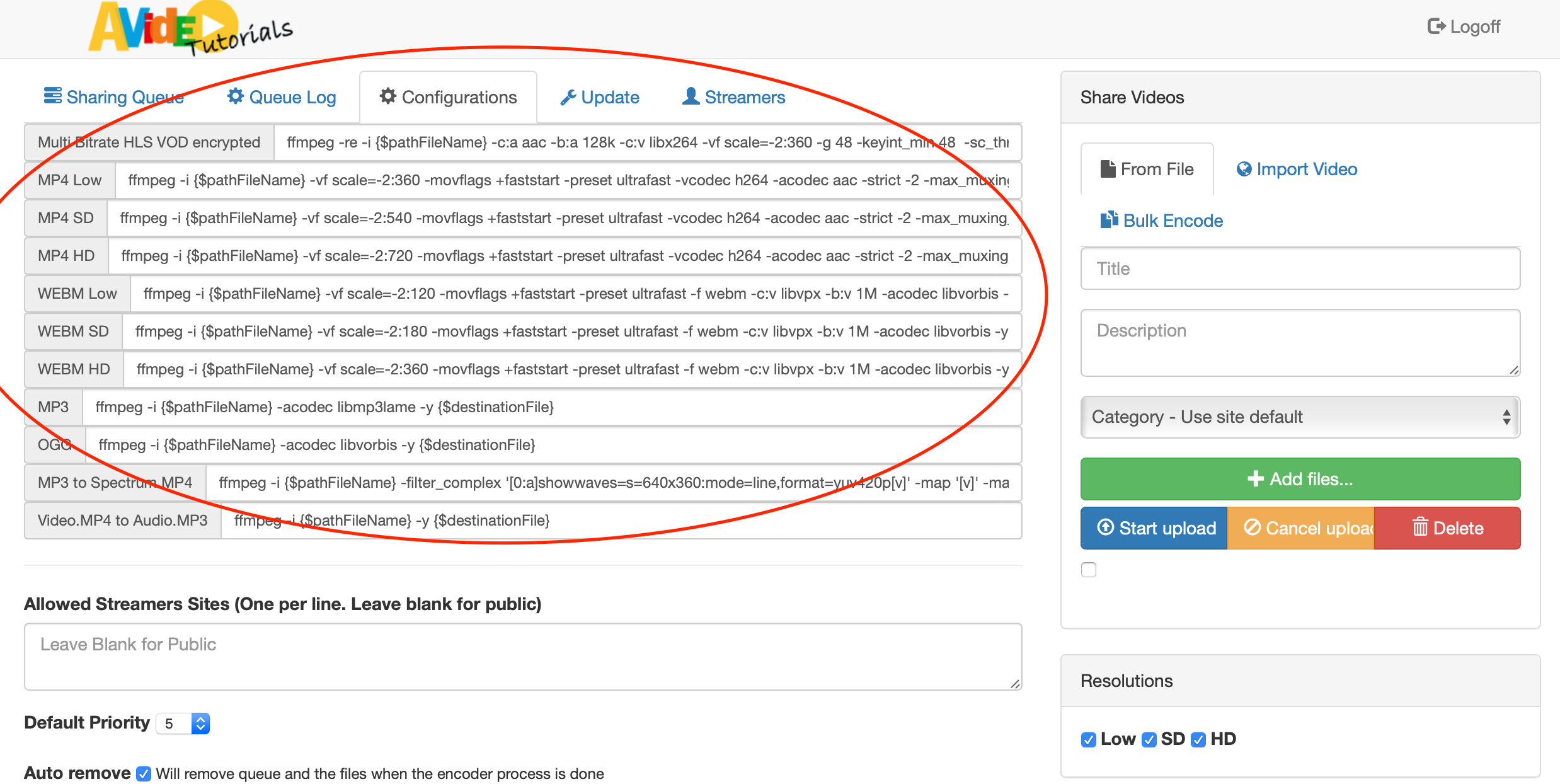 Video encoding · Issue #2377 · WWBN/AVideo · GitHub